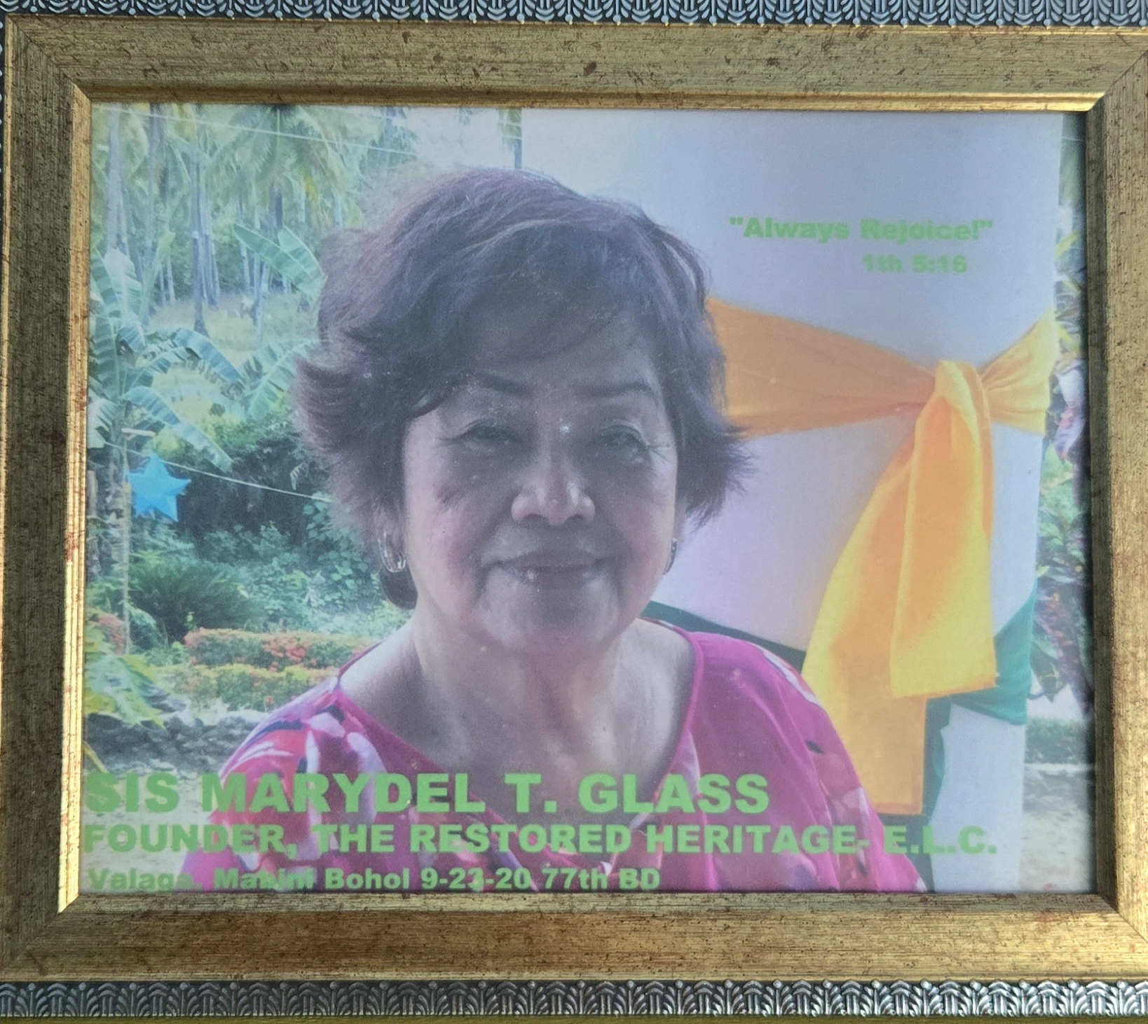 Marydel Glass Obituary (1943-2026) · Mabini, Bohol, Philippines ...